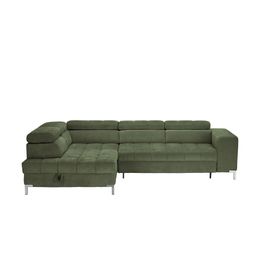M&ouml;bel Kraft Ecksofa mit verstellbaren Kopfst&uuml;tzen Arte gr&uuml;n Ma&szlig;e (cm): B: 284 H: 97 T: 200.0 &raquo; M&ouml;bel Kraft