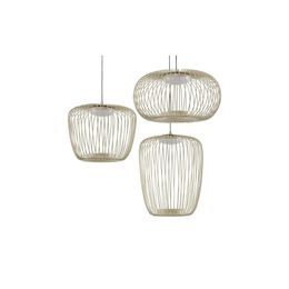 KHG LED-Pendelleuchte beige Ma&szlig;e (cm): H: 150 &Oslash;: 62.0 &raquo; M&ouml;bel Kraft