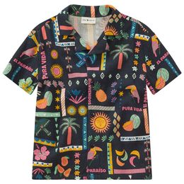 Topolino Jungen Leinen-Hemd mit Allover-Muster