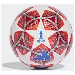 Fu&szlig;ball Adidas PERFORMANCE "UEFA WOMENS CHAMPIONS LEAGUE LEAGUE" Gr. 5, wei&szlig;, scarlet, B&auml;lle, 5, 0,4 g, Synthetik, Damen Champions League, B:22,3cm H:17,3cm T:22cm