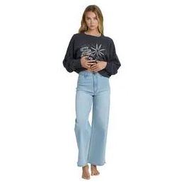 Weite Jeans Billabong "Free Fall Indigo", Damen, Gr. 24 (3XS), surf spray, Obermaterial: 98% Walkfrottier, 2% Elasthan;, Jeans