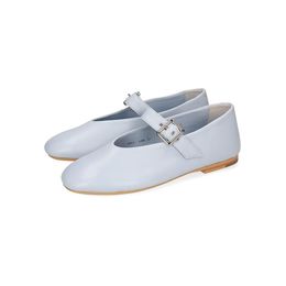 Melvin & Hamilton MELVIN & HAMILTON Leder-Ballerinas in Hellblau - 50% | Gr&ouml;&szlig;e 37 | Damen-ballerinas