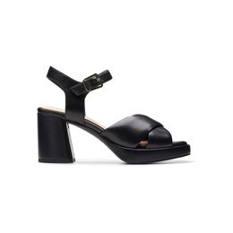 Clarks Leder-Sandaletten "Ritzy 75 Rae" in Schwarz - 56% | Gr&ouml;&szlig;e 37,5 | Damen-sandalen