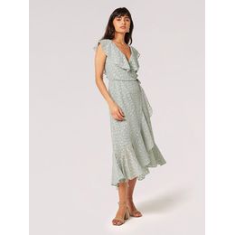 Apricot Kleid in Gr&uuml;n - 62% | Gr&ouml;&szlig;e L | Damen-kleider