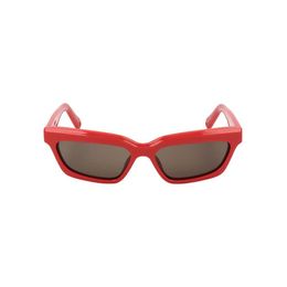 Jacquemus Damen-Sonnenbrille in Rot/ Braun - 70% | Gr&ouml;&szlig;e 54 | Damen-brillen