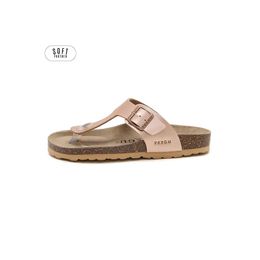 teegu Zehentrenner in Ros&eacute;gold - 50% | Gr&ouml;&szlig;e 42 | Damen-sandalen
