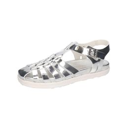 Melvin & Hamilton MELVIN & HAMILTON Leder-Halbsandalen "Siri 1" in Silber - 49% | Gr&ouml;&szlig;e 38 | Damen-sandalen