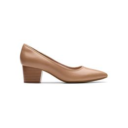 Clarks Leder-Pumps "Ellanie Hope" in Beige - 52% | Gr&ouml;&szlig;e 39,5 | Pumps