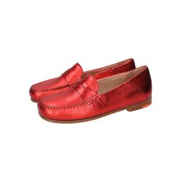 Melvin & Hamilton MELVIN & HAMILTON Leder-Slipper "Thea" in Rot - 56% | Gr&ouml;&szlig;e 36 | Damen-schuhe-halbschuhe