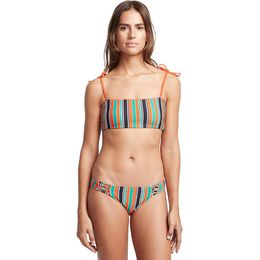 Billabong Bikini-Hose "Tropic" in T&uuml;rkis/ Orange/ Schwarz - 73% | Gr&ouml;&szlig;e L | Damen-bademode
