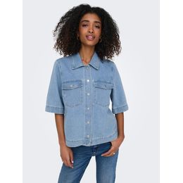 Only Jeanshemd in Hellblau - 22% | Gr&ouml;&szlig;e M | Damen-blusen