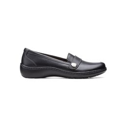 Clarks Leder-Mokassins "Cora Daisy" in Schwarz - 54% | Gr&ouml;&szlig;e 40 | Damen-schuhe-halbschuhe