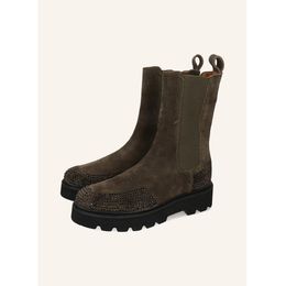Melvin & Hamilton MELVIN & HAMILTON Leder-Boots in Khaki - 48% | Gr&ouml;&szlig;e 39 | Damen-stiefel