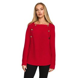 made of emotion Pullover in Rot - 82% | Gr&ouml;&szlig;e S/M | Damen-pullover-cardigans