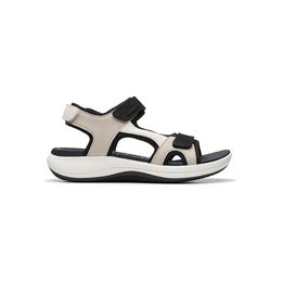 Clarks Sandalen "Mira Bay" in Creme/ Schwarz - 45% | Gr&ouml;&szlig;e 39 | Damen-sandalen