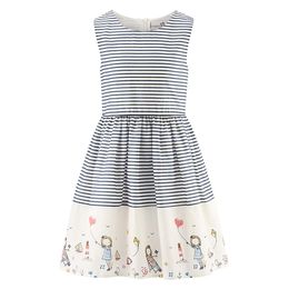 happy girls by Eisend Kleid in Creme/ Dunkelblau - 58% | Gr&ouml;&szlig;e 122 | Kinderkleider