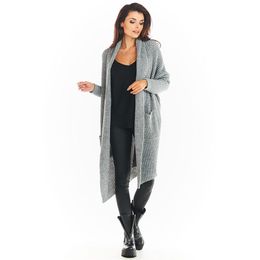 Awama Cardigan in Grau - 67% | Damen-pullover-cardigans