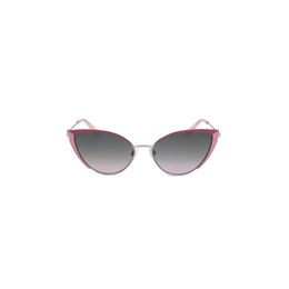 Love Moschino Damen-Sonnenbrille in Silber/ Grau - 66% | Gr&ouml;&szlig;e 56 | Damen-brillen