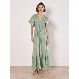 Apricot Kleid in Gr&uuml;n - 61% | Gr&ouml;&szlig;e L | Damen-kleider