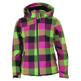 Peak Mountain Softshelljacke in Gr&uuml;n/ Pink - 63% | Gr&ouml;&szlig;e 164 | Kinder-outdoor-jacken