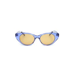 Missoni Damen-Sonnenbrille in Transparent-Blau/ Gelb - 64% | Gr&ouml;&szlig;e 50 | Damen-brillen