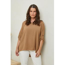 Curvy Lady Bluse in Camel - 63% | Gr&ouml;&szlig;e 44/46 | Damen-blusen