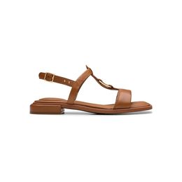 Clarks Leder-Sandalen "Ariany Sling" in Hellbraun - 56% | Gr&ouml;&szlig;e 36 | Damen-sandalen
