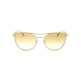 Longchamp Damen-Sonnenbrille in Gold/ Gelb - 68% | Gr&ouml;&szlig;e 58 | Damen-brillen