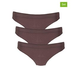 Only 3er-Set: Strings in Dunkelbraun - 40% | Gr&ouml;&szlig;e M/L | Damen-unterteile