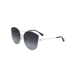 Moschino Damen-Sonnenbrille in Silber/ Dunkelblau - 69% | Gr&ouml;&szlig;e 64 | Damen-brillen