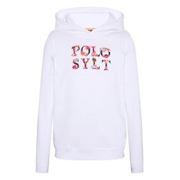 POLO SYLT Hoodie in Wei&szlig; - 49% | Gr&ouml;&szlig;e 122/128 | Kinder-sweatshirts-jacken