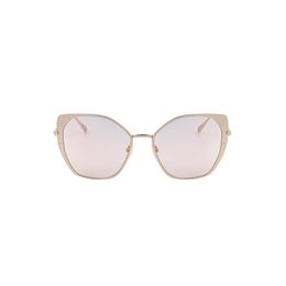 Longchamp Damen-Sonnenbrille in Gold/ Beige - 71% | Gr&ouml;&szlig;e 56 | Damen-brillen
