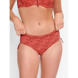 LINGA DORE Bikini-Hose in Rot/ Bunt - 80% | Gr&ouml;&szlig;e 36 | Damen-bademode