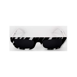Moschino Damen-Sonnenbrille in Wei&szlig;/ Schwarz - 75% | Gr&ouml;&szlig;e 53 | Damen-brillen