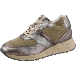 Heine Damen Sneaker taupe-altsilber-bronze Gr&ouml;&szlig;e 37