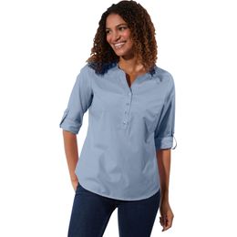 CR&Eacute;ATION L Damen Tunika mit Kellerfalte hinten bleu Gr&ouml;&szlig;e 48