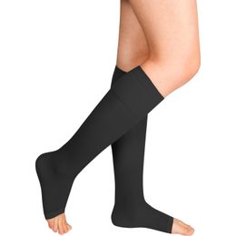Damen St&uuml;tzkniestr&uuml;mpfe schwarz, Gr&ouml;&szlig;e 0