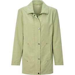 Damen &Uuml;bergangsjacke in Veloursleder-Optik lindgr&uuml;n, Gr&ouml;&szlig;e 50