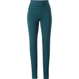 Damen Sweatleggings mit weich angerauter Innenseite petrol, Gr&ouml;&szlig;e 48