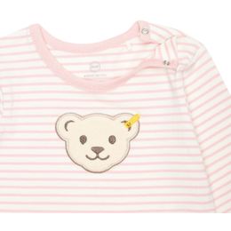 Steiff Baby-Strampler - Baby - Gr. 86 - rosa/gestreift