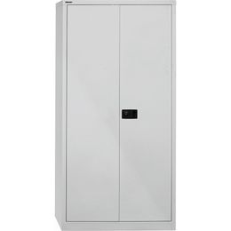 Bisley UNIVERSAL Fl&uuml;gelt&uuml;renschrank, HxBxT 1950 x 914 x 400 mm, 4 Fachb&ouml;den, 5 Ordnerh&ouml;hen, lichtgrau