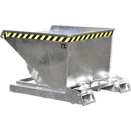eurokraft pro Kippbeh&auml;lter automatisch, Volumen 0,6 m&sup3;, verzinkt