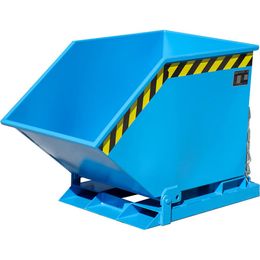 eurokraft pro Sp&auml;ne-Kippmulde, Volumen 250 Liter, lichtblau