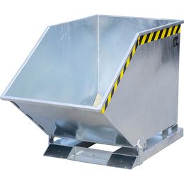 eurokraft pro Sp&auml;ne-Kippmulde, Volumen 400 Liter, feuerverzinkt