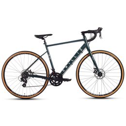 Gravelbike CHILLIZ "GL.01" Gr. 57, gr&uuml;n, gr&uuml;n, Fahrr&auml;der, 57cm, 28 Zoll (71,12cm) hinten: 28 Zoll (71,12cm)