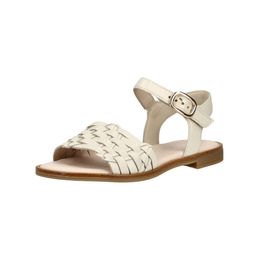 Riemchensandale Gabor "Gabor Sandalen Glattleder", Damen, Gr. 37,5, beige, Glattleder, Schuhe Riemchensandale