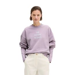 Marc O'Polo Sweatshirt MARC O'POLO "aus reiner Bio-Baumwolle", Damen, Gr. L, dusty lavender, Obermaterial: 100% Baumwolle, unifarben, loose fit, Sweatshirts Sweatshirt