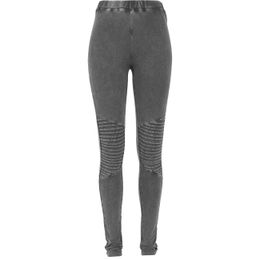 Leggings Urban Classics "Urban Classics Damen Ladies Denim Jersey Leggings", Damen, Gr. S, US-Gr&ouml;&szlig;en, schwarzgrau, 95% Baumwolle, 5% Elasthan, skinny fit, Hosen Leggings
