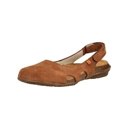 Ballerina El Naturalista "El Naturalista Ballerinas Leder", Damen, Gr. 37, wood, Leder, Schuhe Ballerina