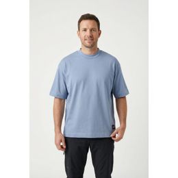 Oversize-Shirt CMP, Herren, Gr. M, copen blau, Obermaterial: 60% Baumwolle, 40% Polyester, Shirts, Oversize-Schnitt, sportlicher Stil, f&uuml;r Sportmode und Outdoormode